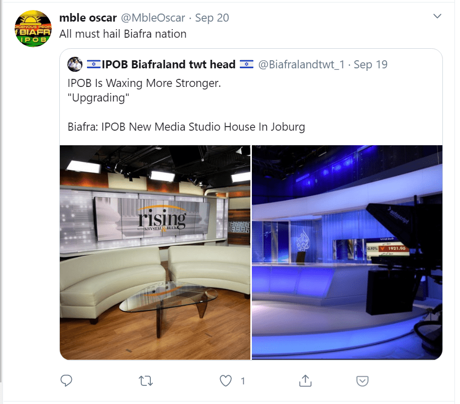 Factcheck: These Are Not Pictures Of IPOB News Studio In South Africa ...