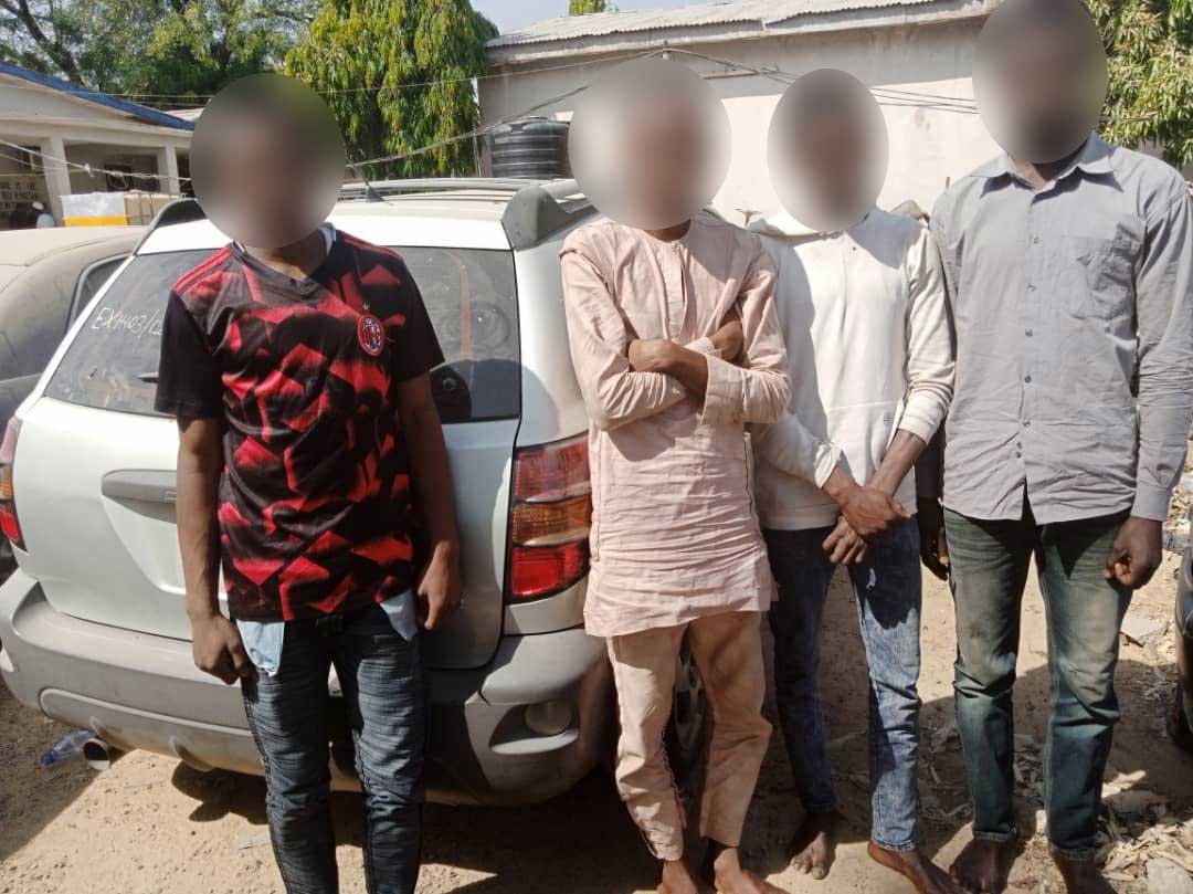 Kano Police Arrest 4 Suspected Car Thieves - HumAngle