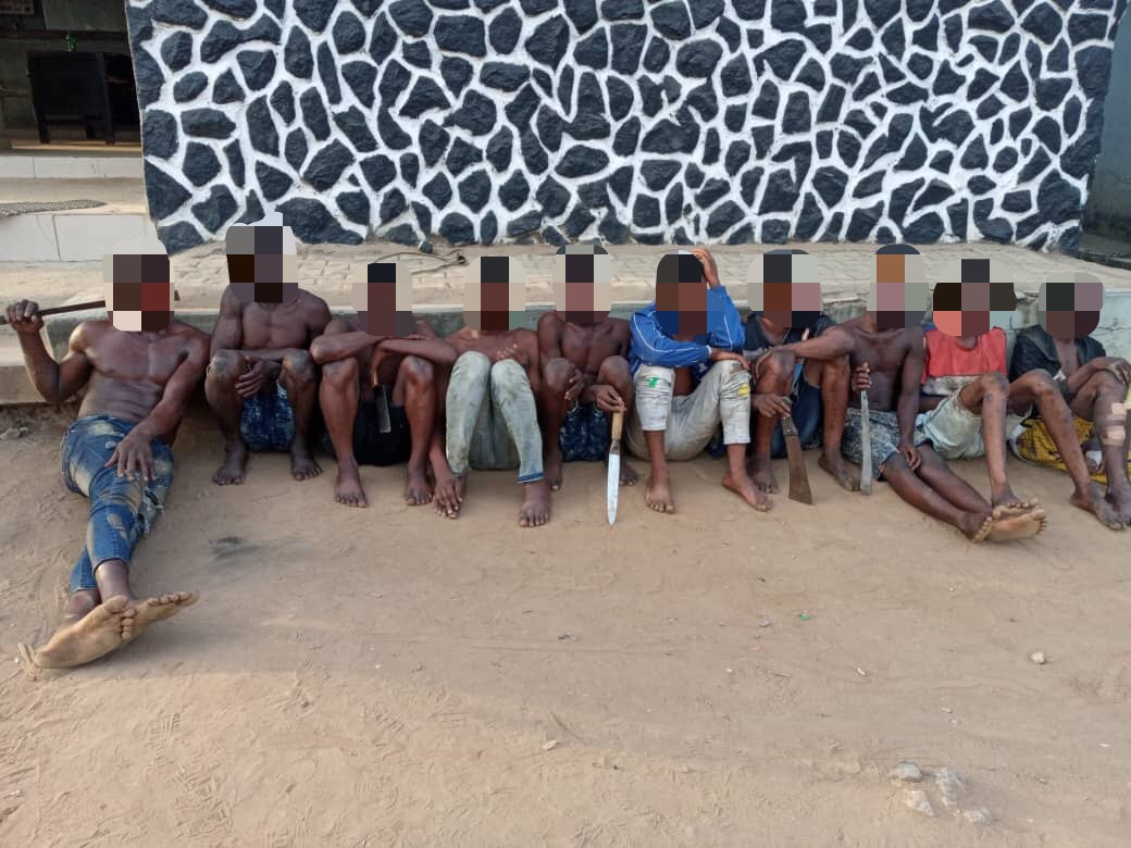 Police Arrest 9 Suspected Traffic Robbers In Lagos - HumAngle