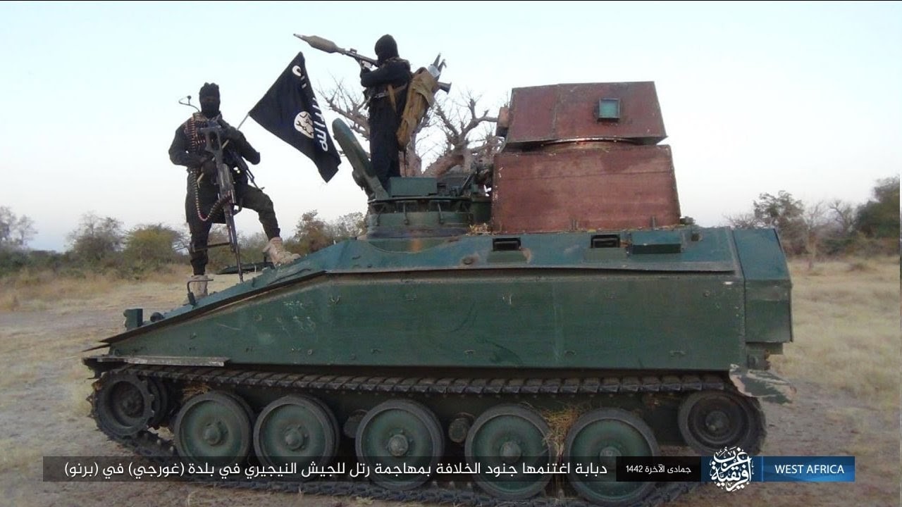 ISWAP Captures Refurbished Armoured Personnel Carrier - HumAngle