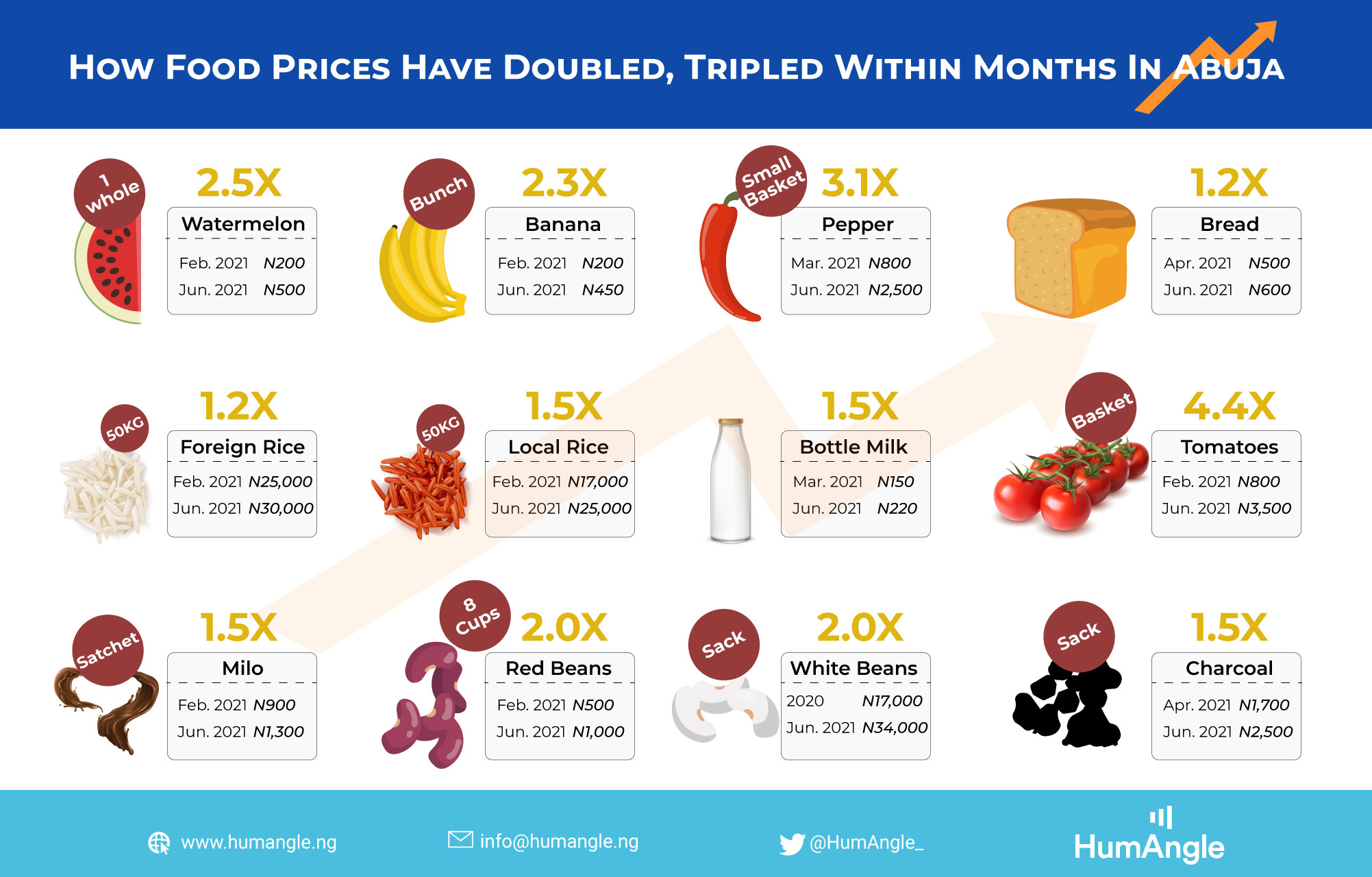 How Food Prices Have Doubled, Tripled Within Months In Abuja - HumAngle