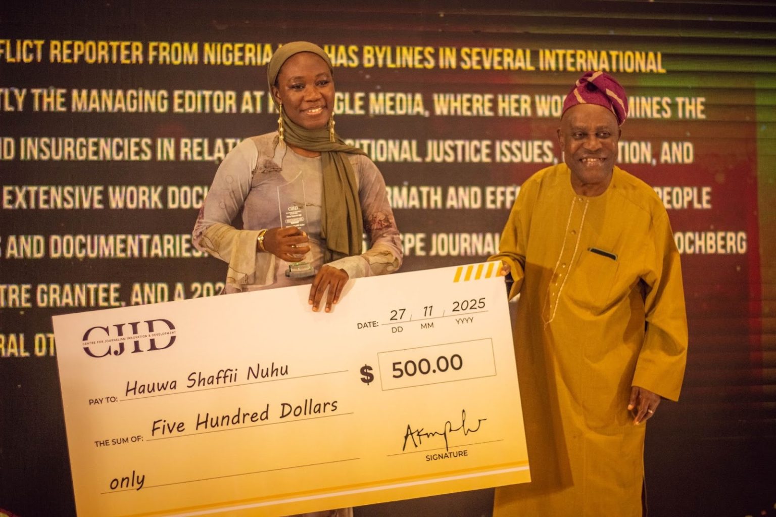 HumAngle Investigations Win at CJID 2025 West Africa Journalism Awards ...